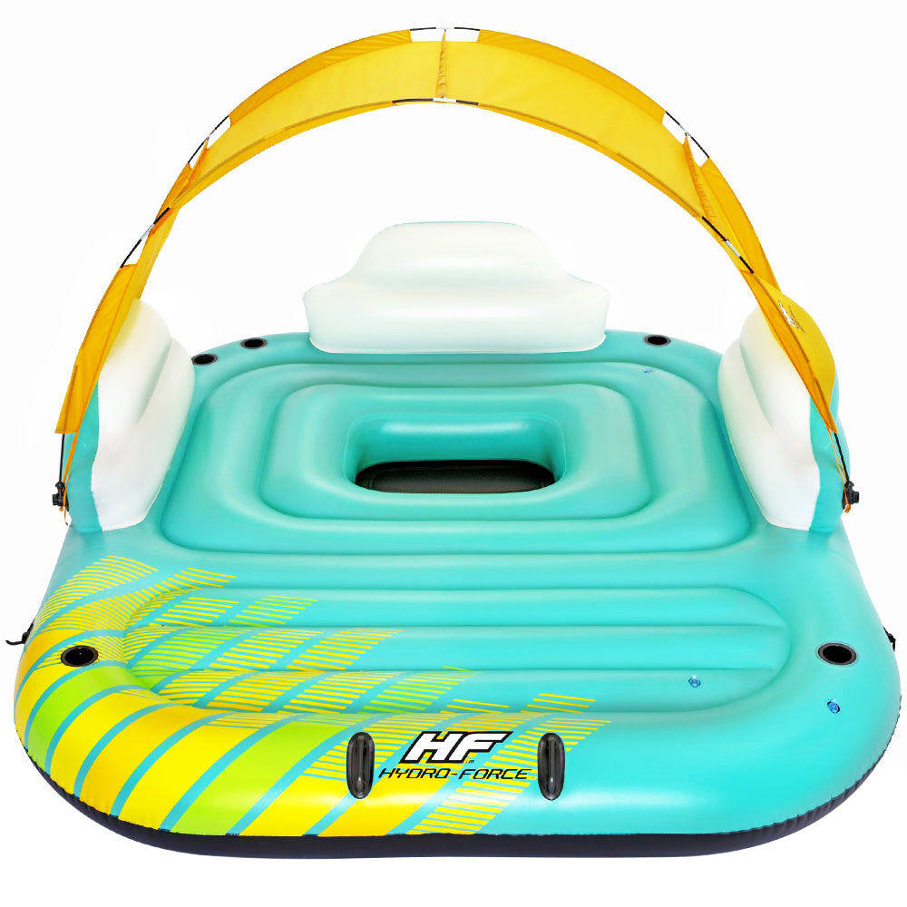 Bestway Float Inflatable Lounge Floats Raft Bed Pool Water Fun Sunshad ...